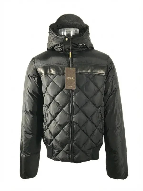 Gucci Quilted Hooded Jacket With Logo Detail