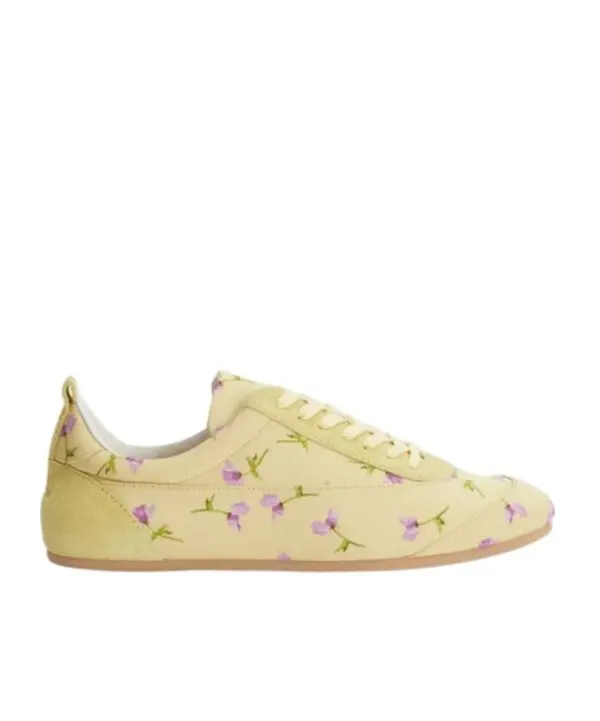 JIL SANDER Etage Printed Low-top Sneakers - Light Yellow