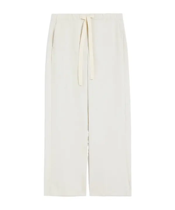 Max Mara Argento Cropped Trousers - Ice