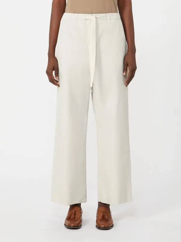 Max Mara Argento Cropped Trousers - Ice