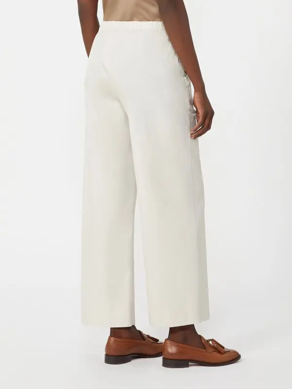 Max Mara Argento Cropped Trousers - Ice