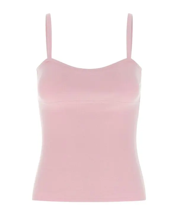 Max Mara Knitwear Sweetheart Neckline Camisole - Pink
