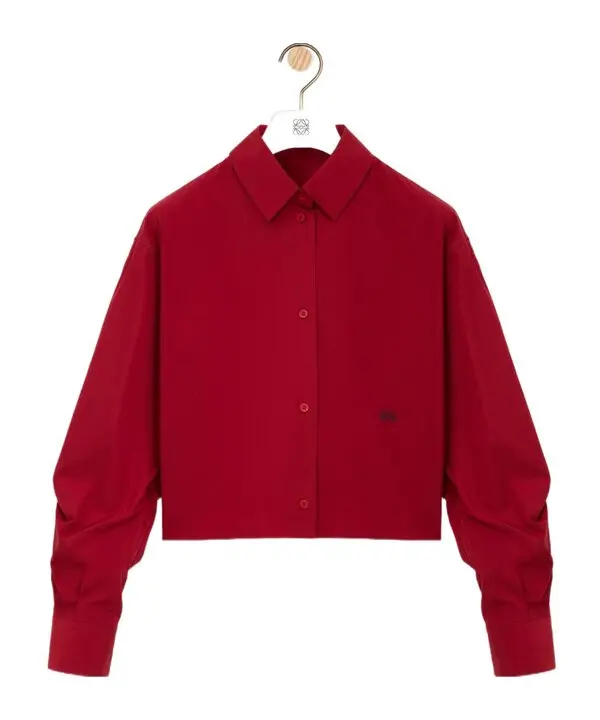 Loewe Curved Sleeved Shirt - Red