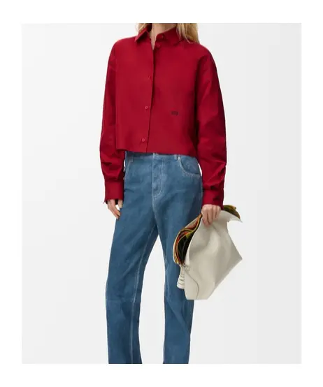 Loewe Curved Sleeved Shirt - Red