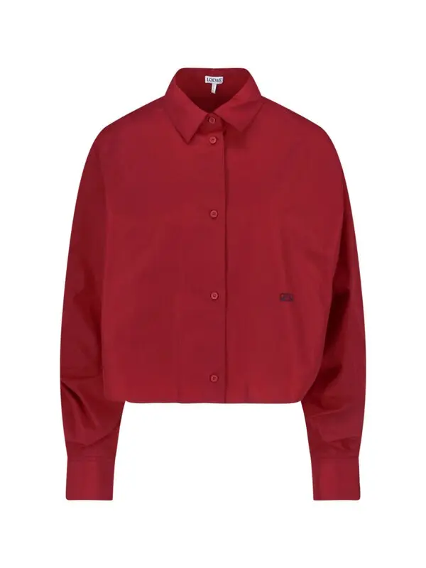 Loewe Curved Sleeved Shirt - Red