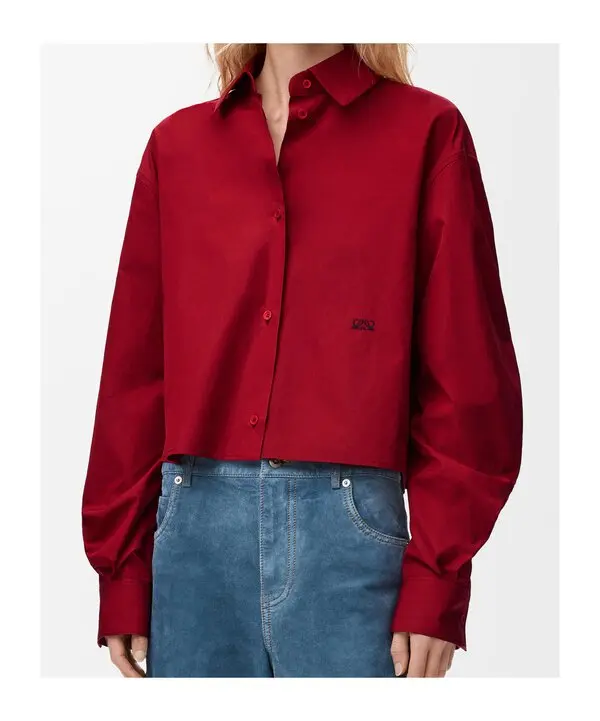 Loewe Curved Sleeved Shirt - Red