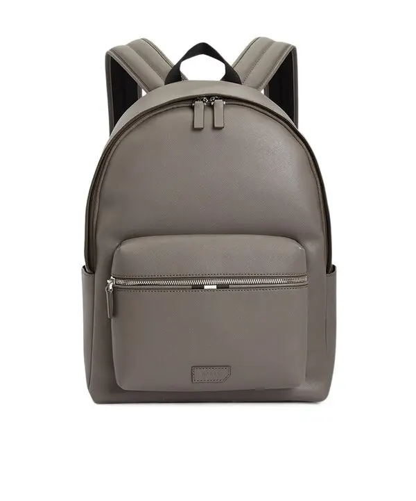 Bally Leather Zippered Backpack - Grey