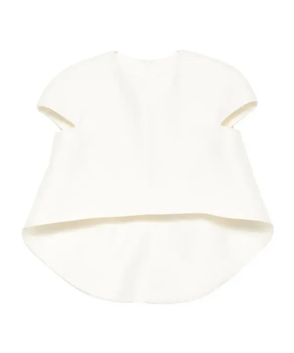 Balenciaga Asymmetrical Cropped Top - White