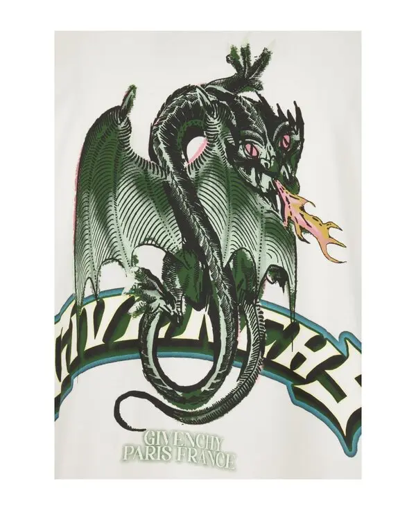 Givenchy Dragon Printed Crewneck T-shirt