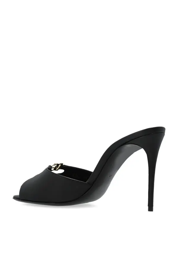 Dolce & Gabbana Logo Plaque Slip-on Mules