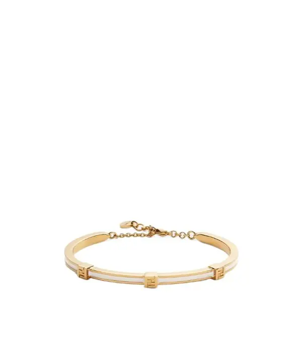 Fendi Forever Bracelet - White And Gold