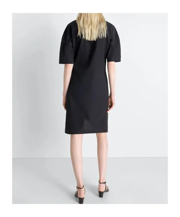 LEMAIRE Soft Collar Asymmetric Midi Dress