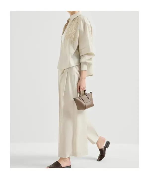 Brunello Cucinelli Embellished Long Sleeve Shirt