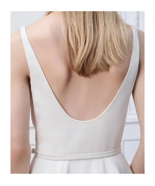 Dior Belted Lace-hem Dress