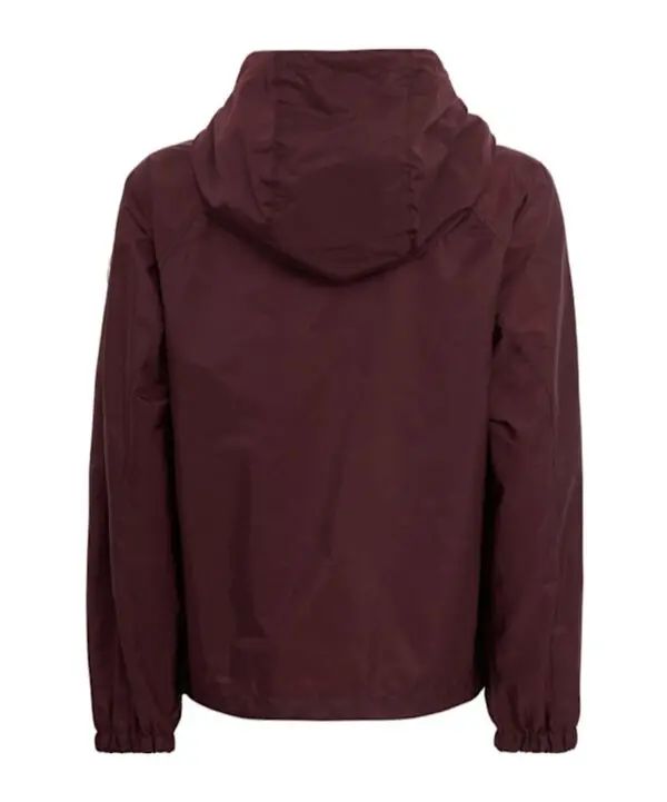 Moncler Coquelicot Hooded Nylon Casual Jacket - Red
