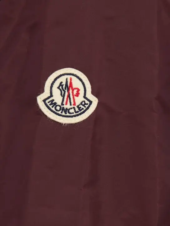 Moncler Coquelicot Hooded Nylon Casual Jacket - Red