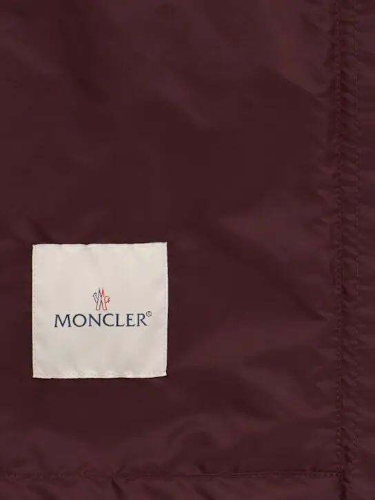 Moncler Coquelicot Hooded Nylon Casual Jacket - Red