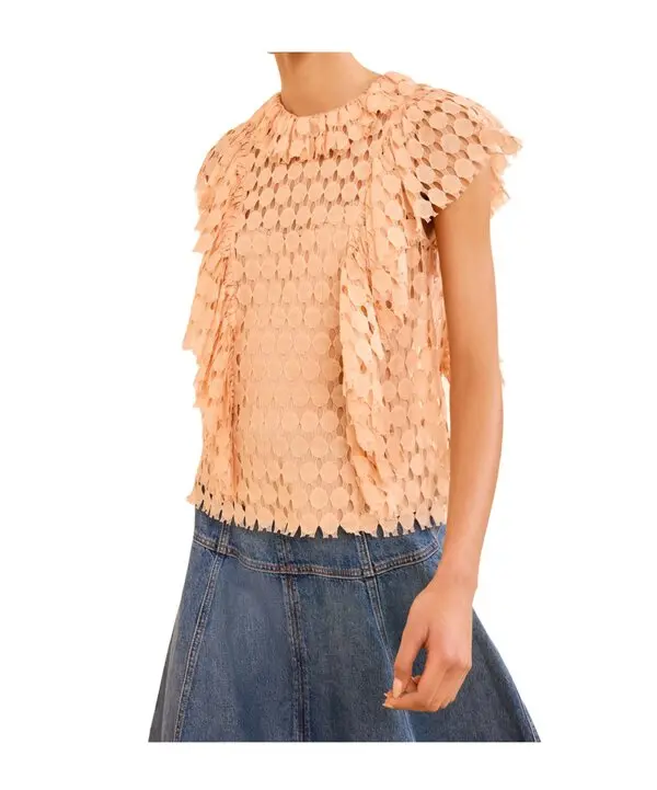 Ulla Johnson Ruffled Lace Top