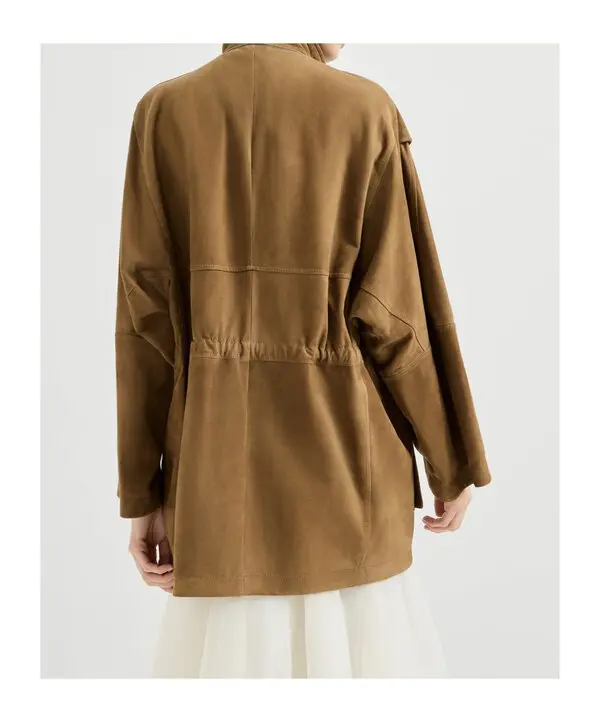 Brunello Cucinelli Suede Safari Jacket