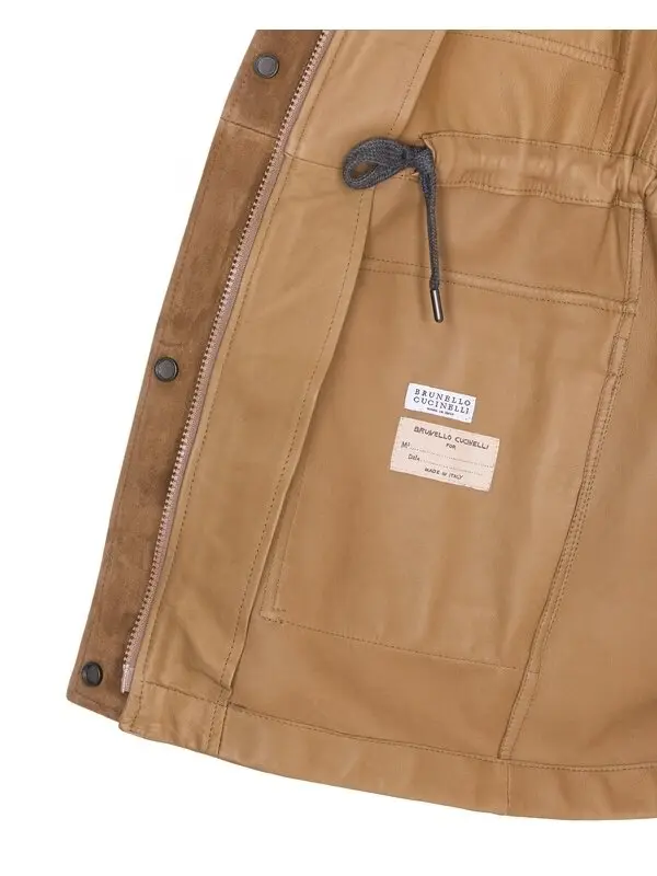 Brunello Cucinelli Suede Safari Jacket