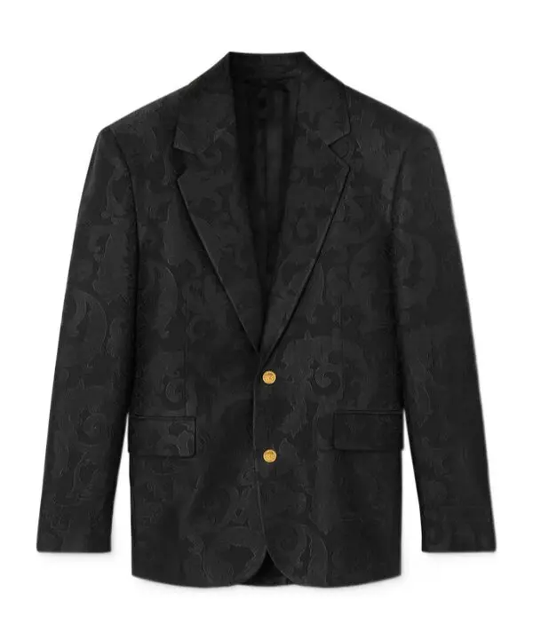 Versace Barocco Pattern Jacquard Blazer