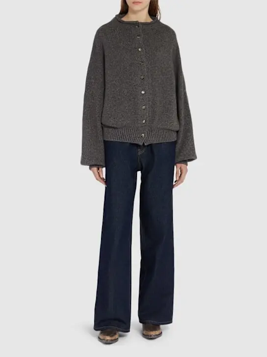 Khaite Winslow Wide Leg Jeans - Black