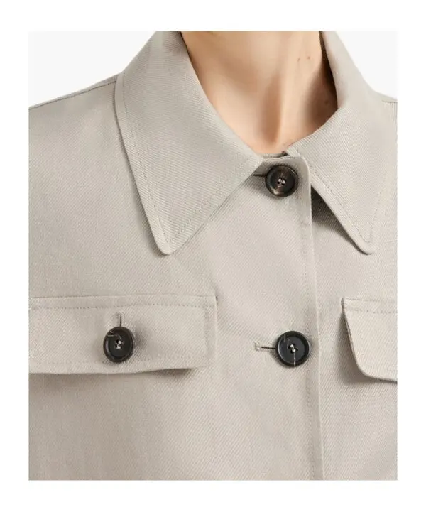 Brunello Cucinelli Buttoned Shirt Blazer - Beige