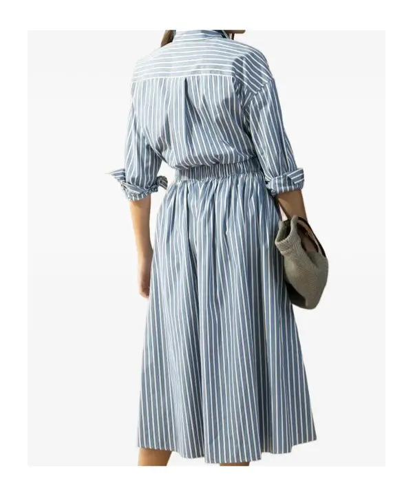 Brunello Cucinelli Striped Shirt Dress
