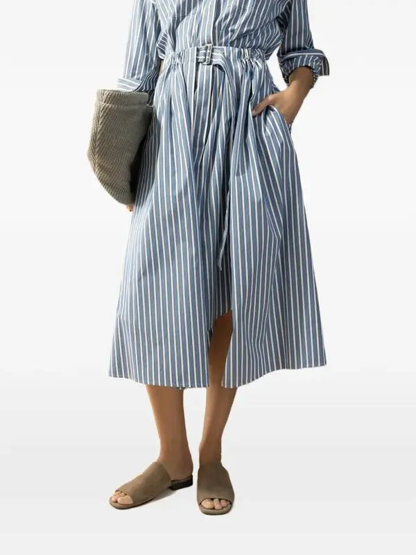 Brunello Cucinelli Striped Shirt Dress