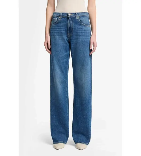 7 For All Mankind Tess Straight-leg Jeans - Blue