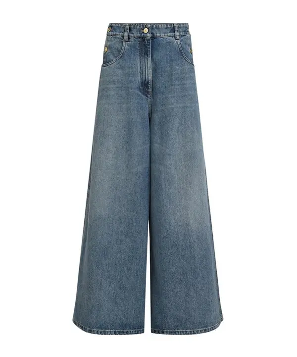 Brunello Cucinelli Wide-leg Jeans - Blue