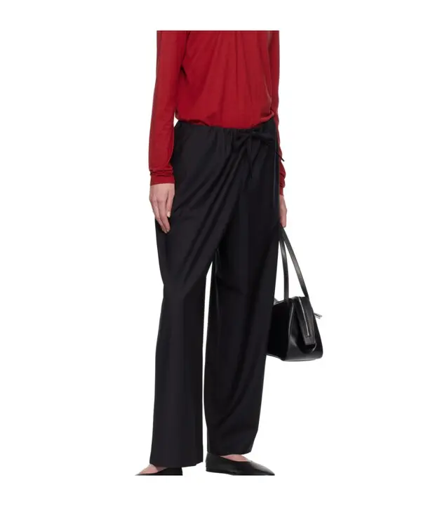 TOTEME Wide-leg Drawstring Trousers - No