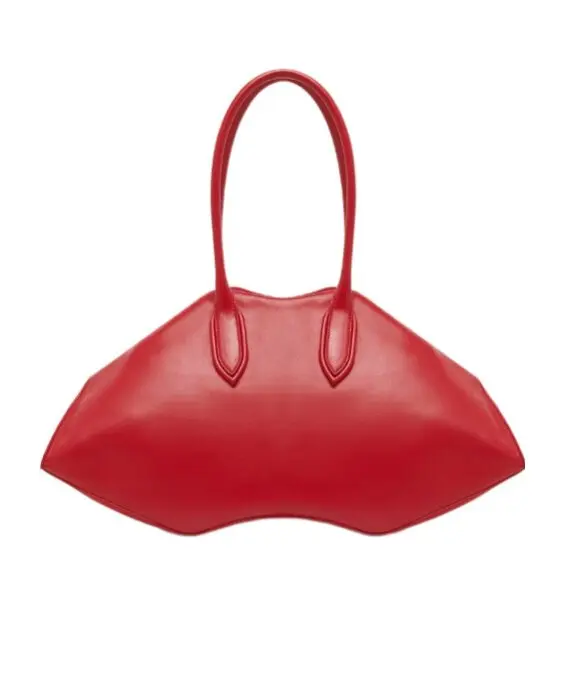 Alexander McQueen Manta Zip Shoulder Bag - Red