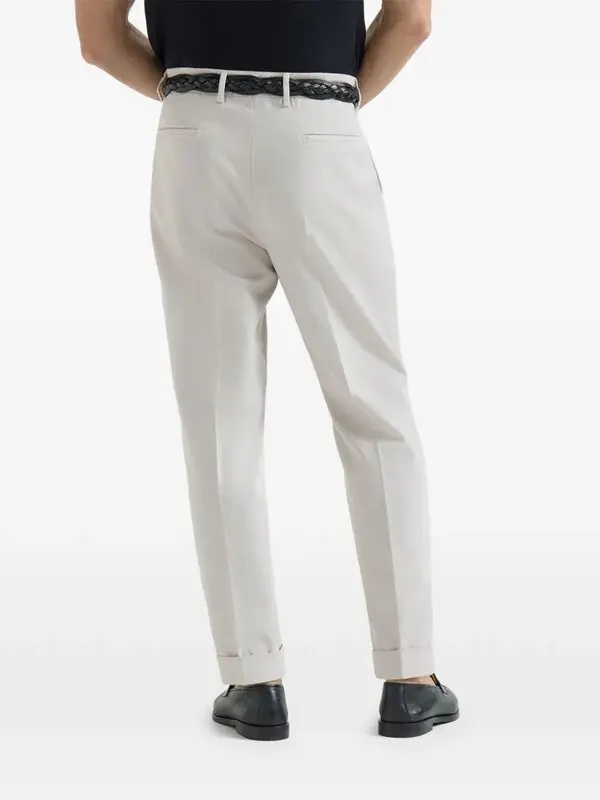 Brunello Cucinelli Leisure-fit Pleated Gabardine Trousers - Nude