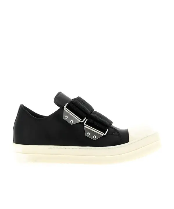 Rick Owens Double Strap Low-top Sneakers - Black