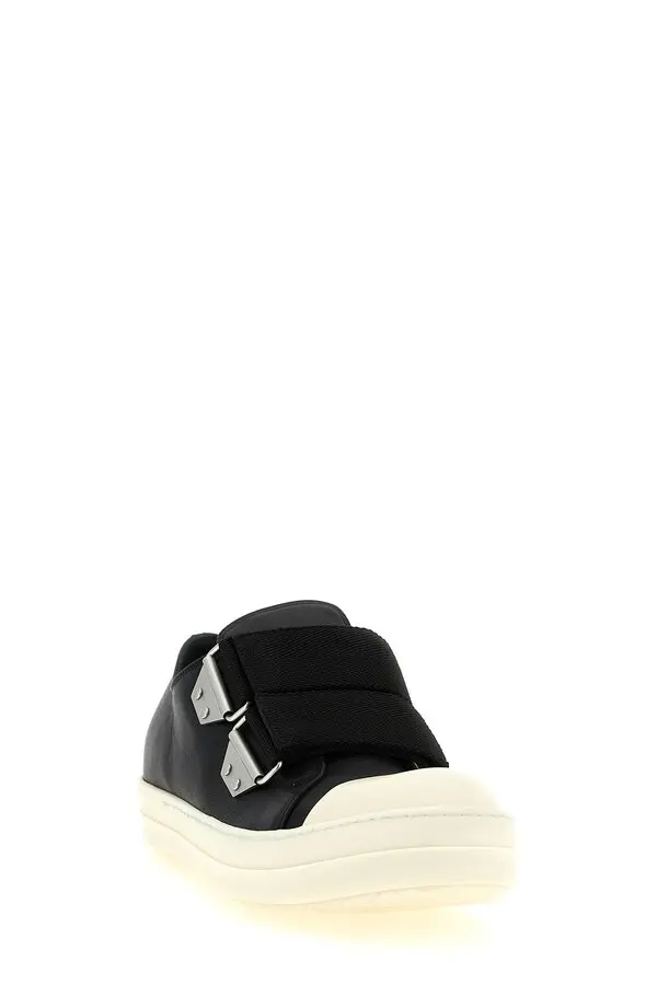 Rick Owens Double Strap Low-top Sneakers - Black