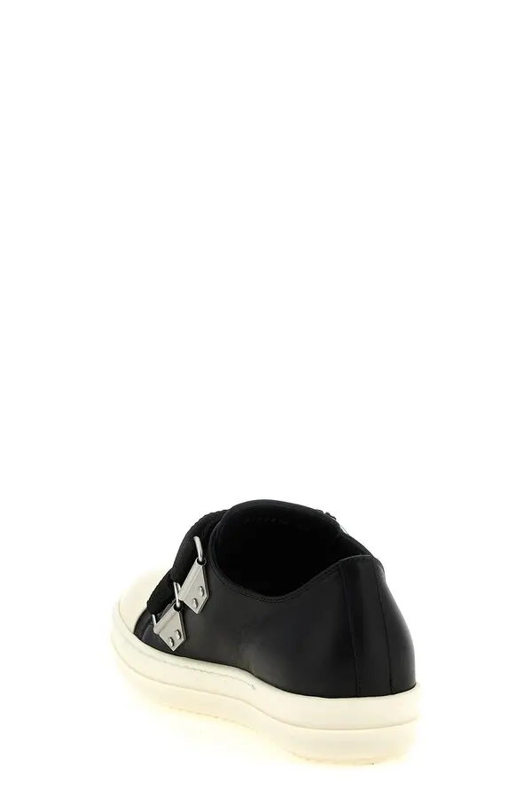 Rick Owens Double Strap Low-top Sneakers - Black