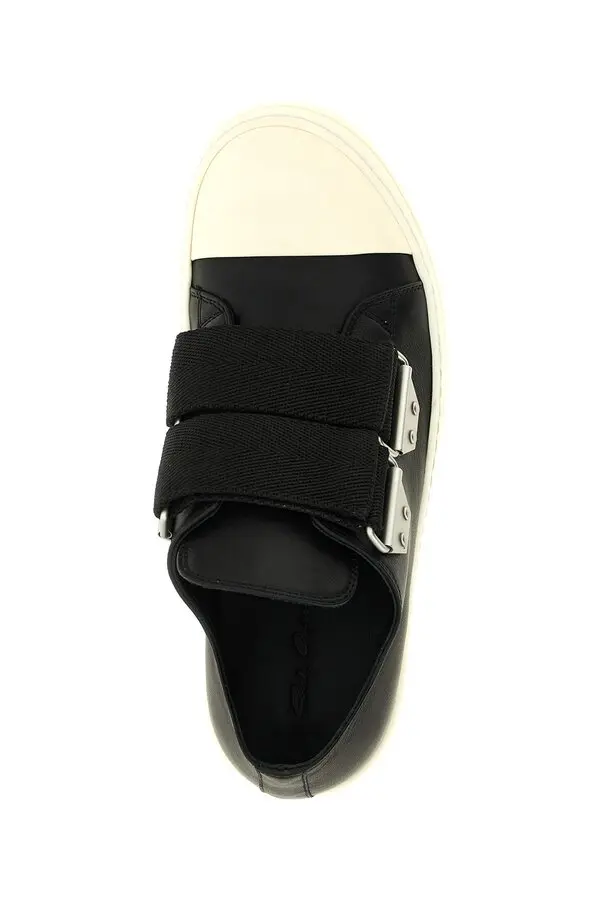 Rick Owens Double Strap Low-top Sneakers - Black