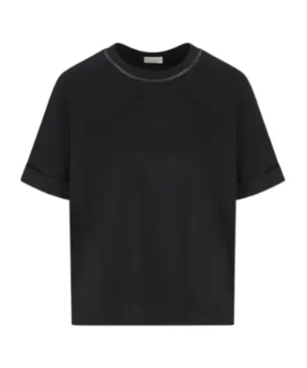 Brunello Cucinelli Short Sleeve T-shirt - Black