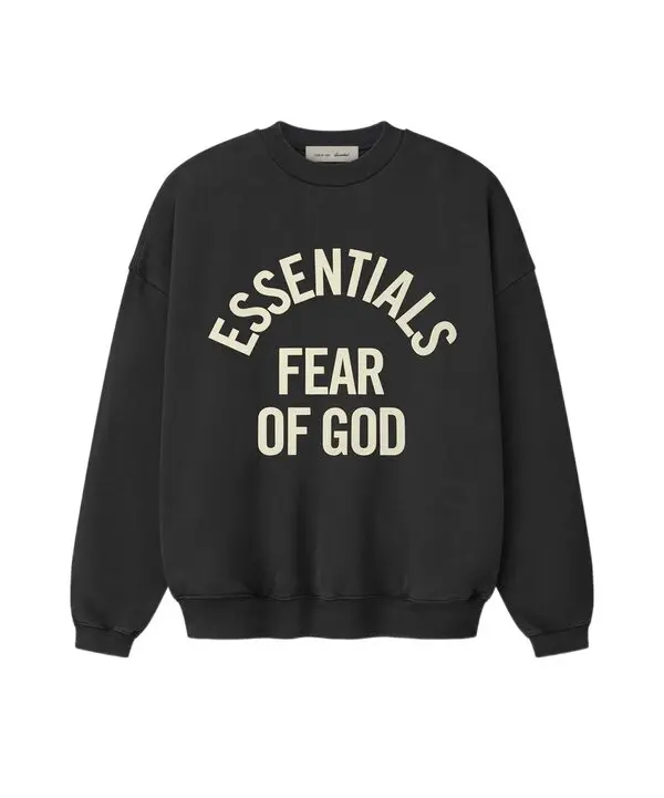 Fear Of God Campus 90s Crewneck Sweatshirt - Black