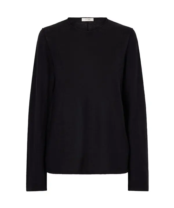 THE ROW Long Sleeve Top - Black