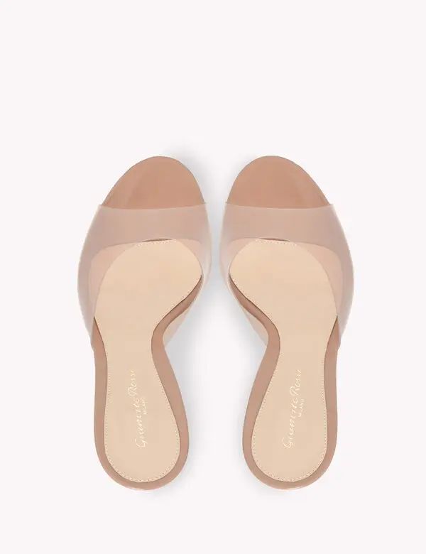 GIANVITO ROSSI Stiletto Heel Slip-on Sandals - Pink