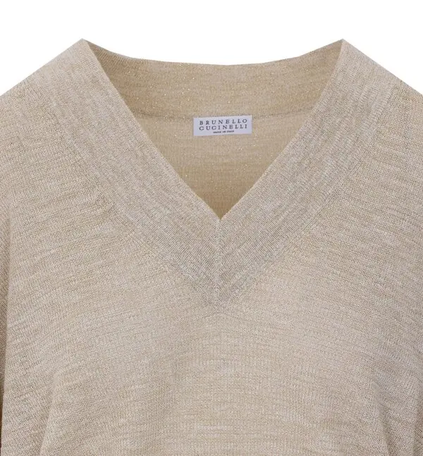 Brunello Cucinelli Rib Knit V-neck Sweater - C6894