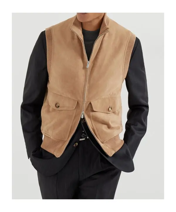 Brunello Cucinelli Padded Vest - Nude