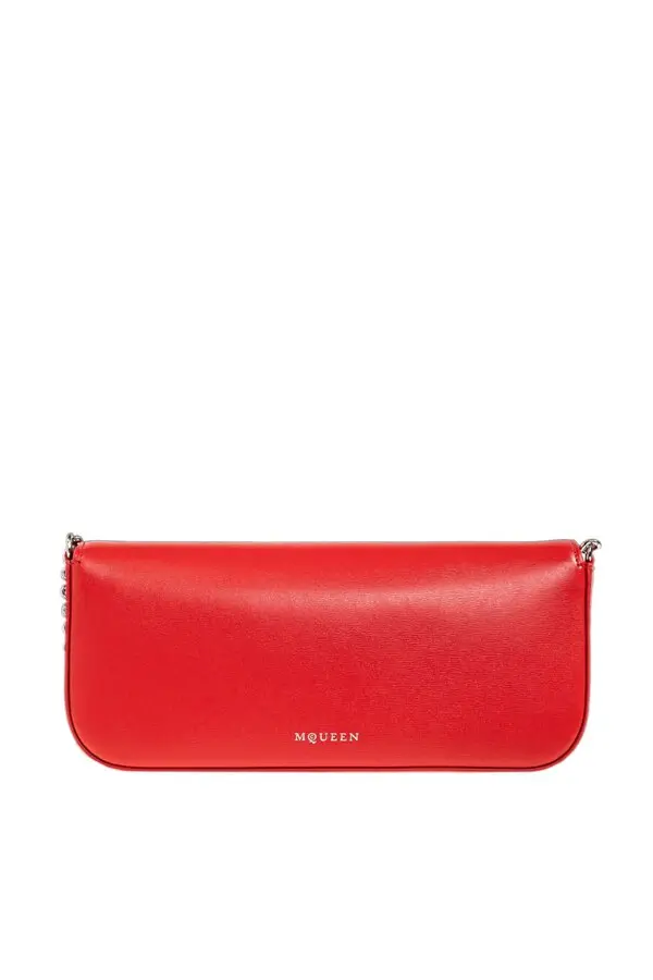 Alexander McQueen Skull Flower Chain Clutch Bag