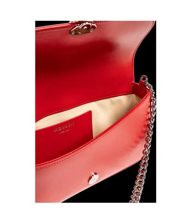 Alexander McQueen Skull Flower Chain Clutch Bag