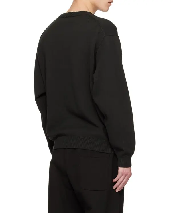Kenzo Boke Flower Logo Intarsia Crewneck Jumper - Black