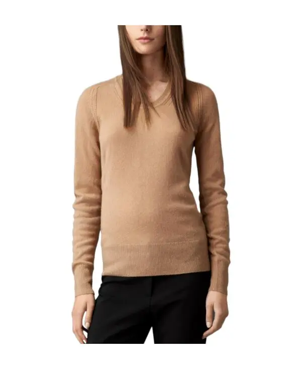 Burberry Round Neck Cashmere Pullover