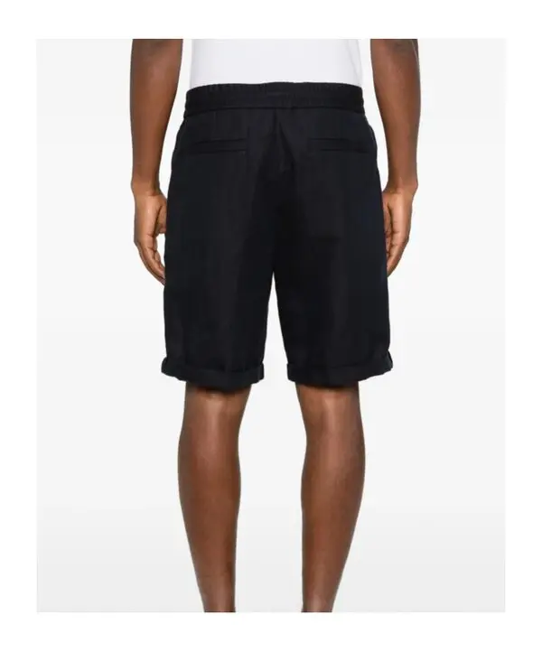 Brunello Cucinelli Pleated Drawstring Shorts - Black