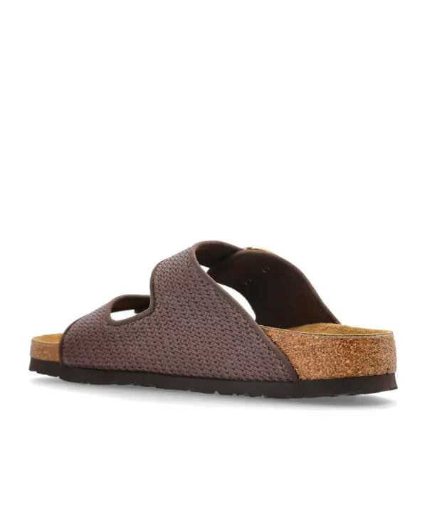 BIRKENSTOCK Arizona Raffia Buckle-strap Sandals - Brown